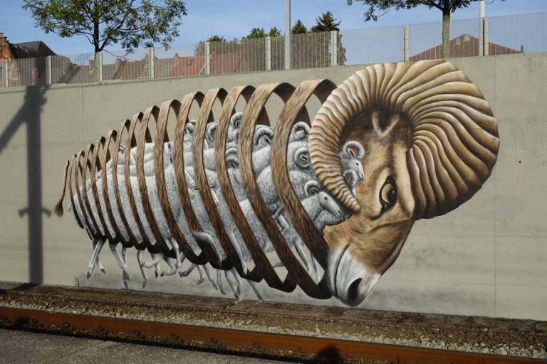 Streetart Flash – Cee Pil @ Halle, Belgium – Barbara Picci