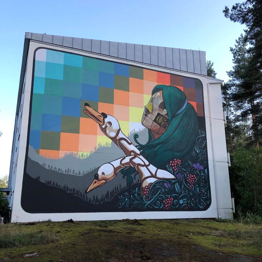 Streetart – Pixel Pancho @ Espoo, Finland – Barbara Picci