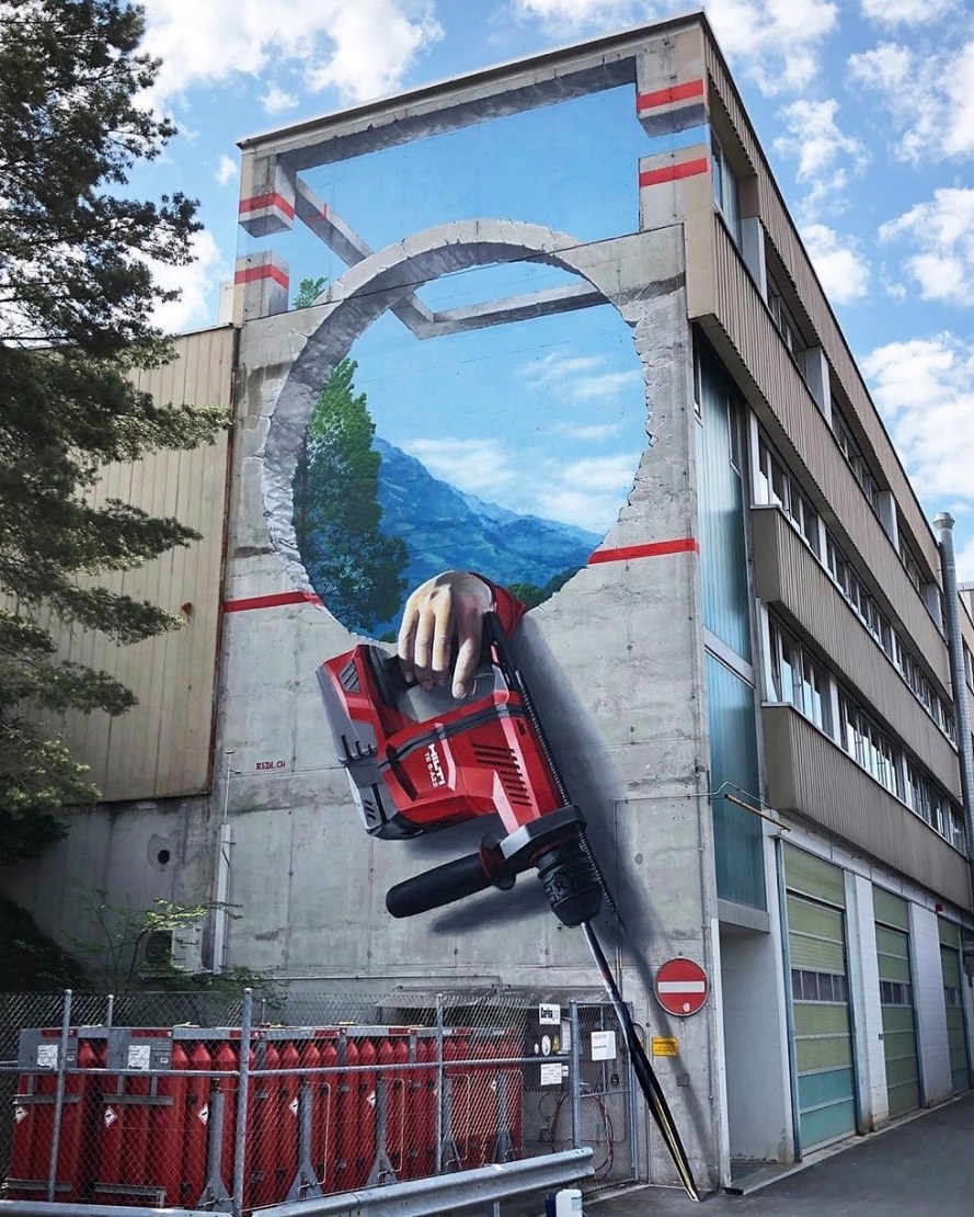 Streetart – REDL @ Schaan, Liechtenstein – Barbara Picci