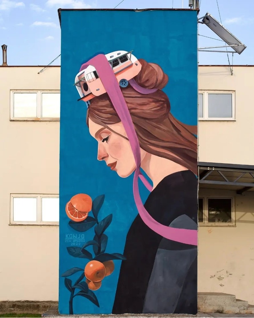 Streetart – KONJO @ Opuzen, Croatia – Barbara Picci