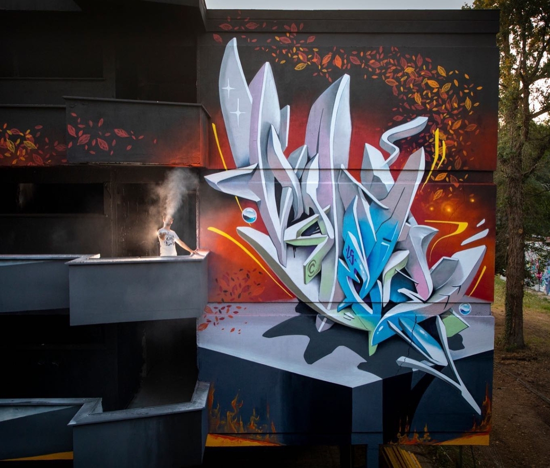 Streetart – VALER @ Pressigny-Lès-Pins, France – Barbara Picci