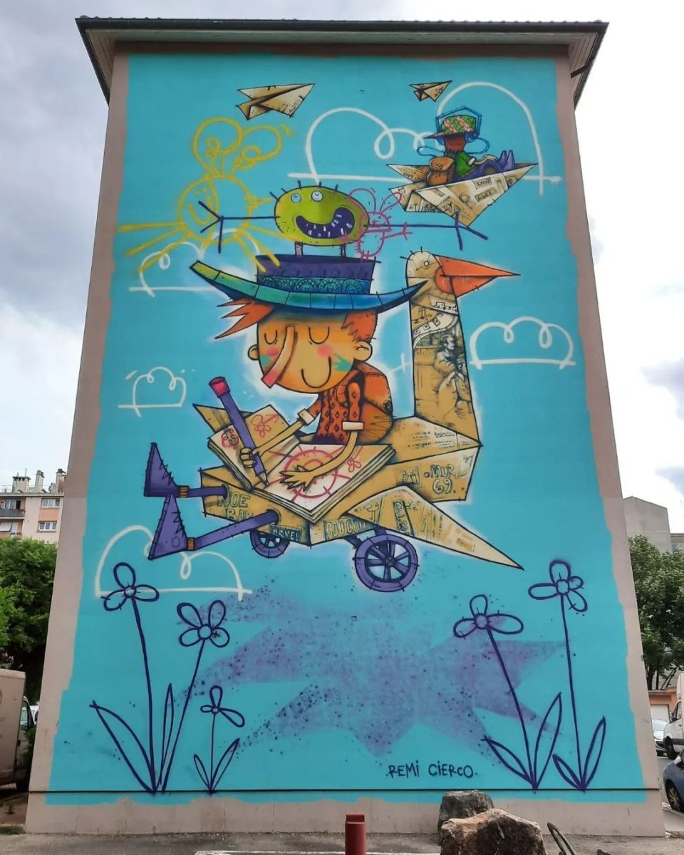 Streetart – Remi Cierco @ Lyon, France – Barbara Picci
