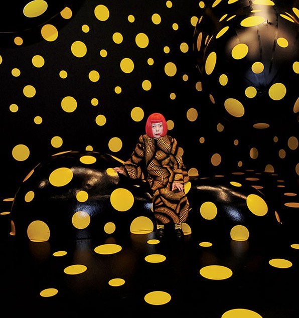 “Kusama in Dots Obsession-Night” by Yayoi Kusama – Barbara Picci
