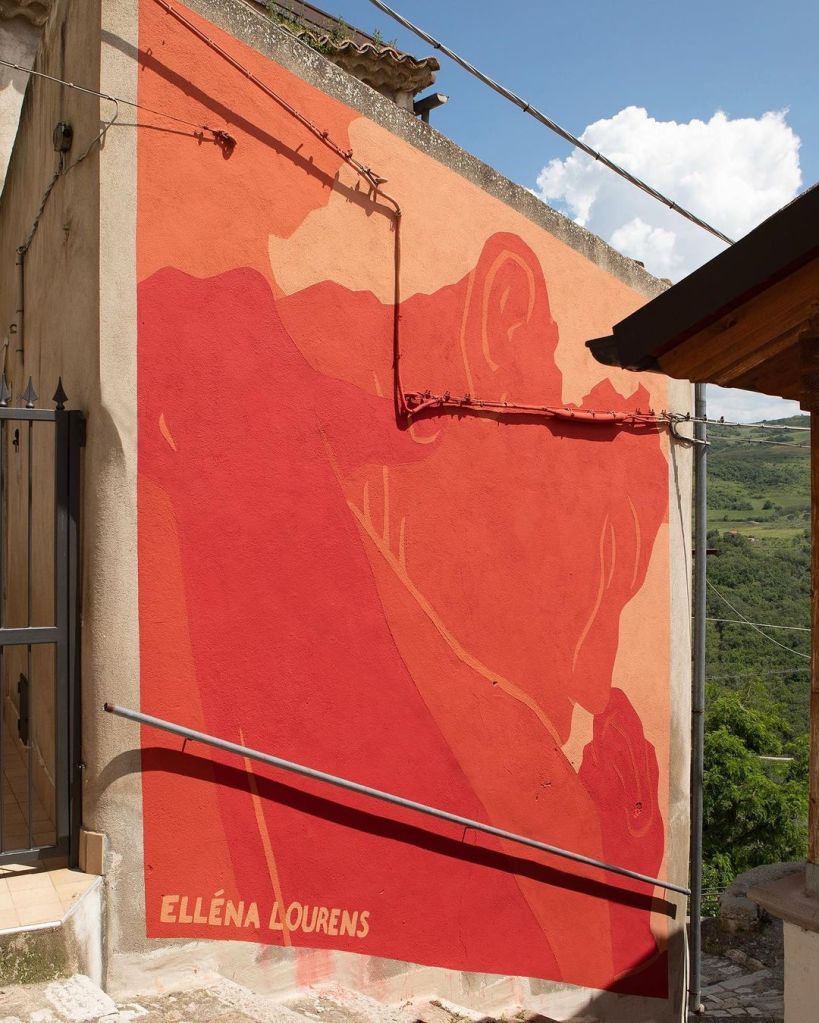 Streetart – Elléna Lourens @ Civitacampomarano, Italy – Barbara Picci