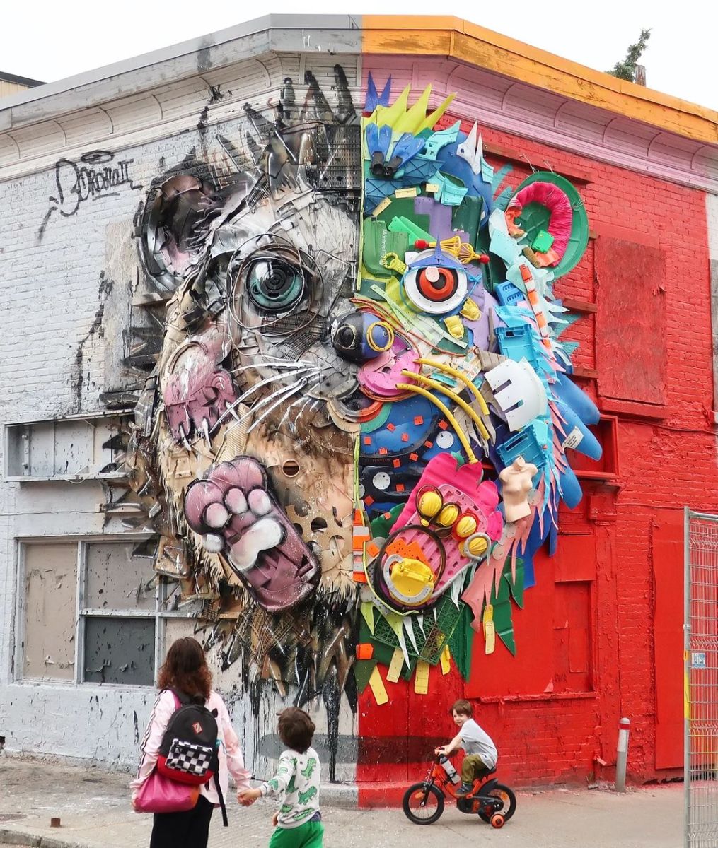 Streetart – Bordalo II @ Montreal, Canada – Barbara Picci