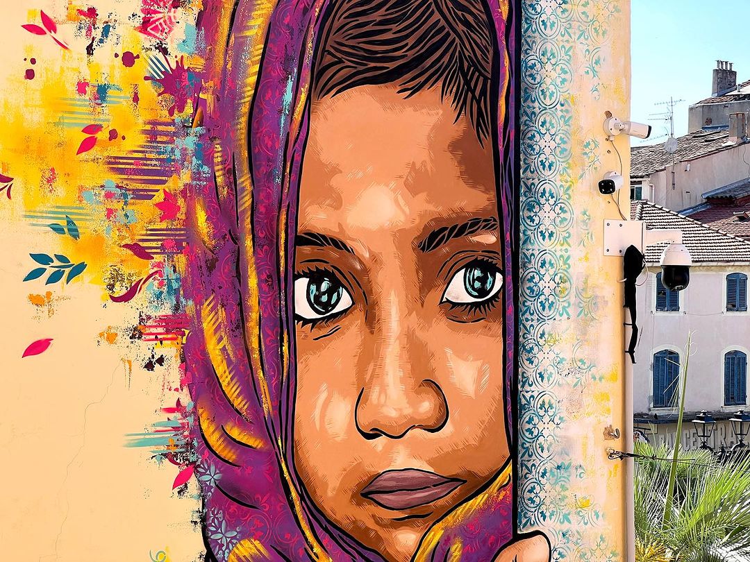 Streetart – Valé Stencil @ La-Seyne-Sur-mer, France – Barbara Picci